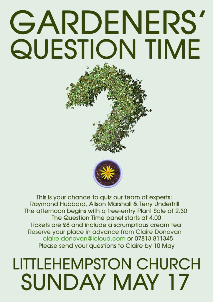 Gardeners’ Question Time comes to Littlehempston – Littlehempston
